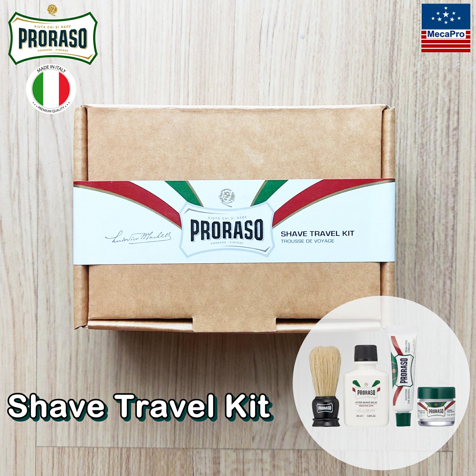 Proraso® Shave Travel Kit ชุดโกนหนวด - MecaPro - ThaiPick