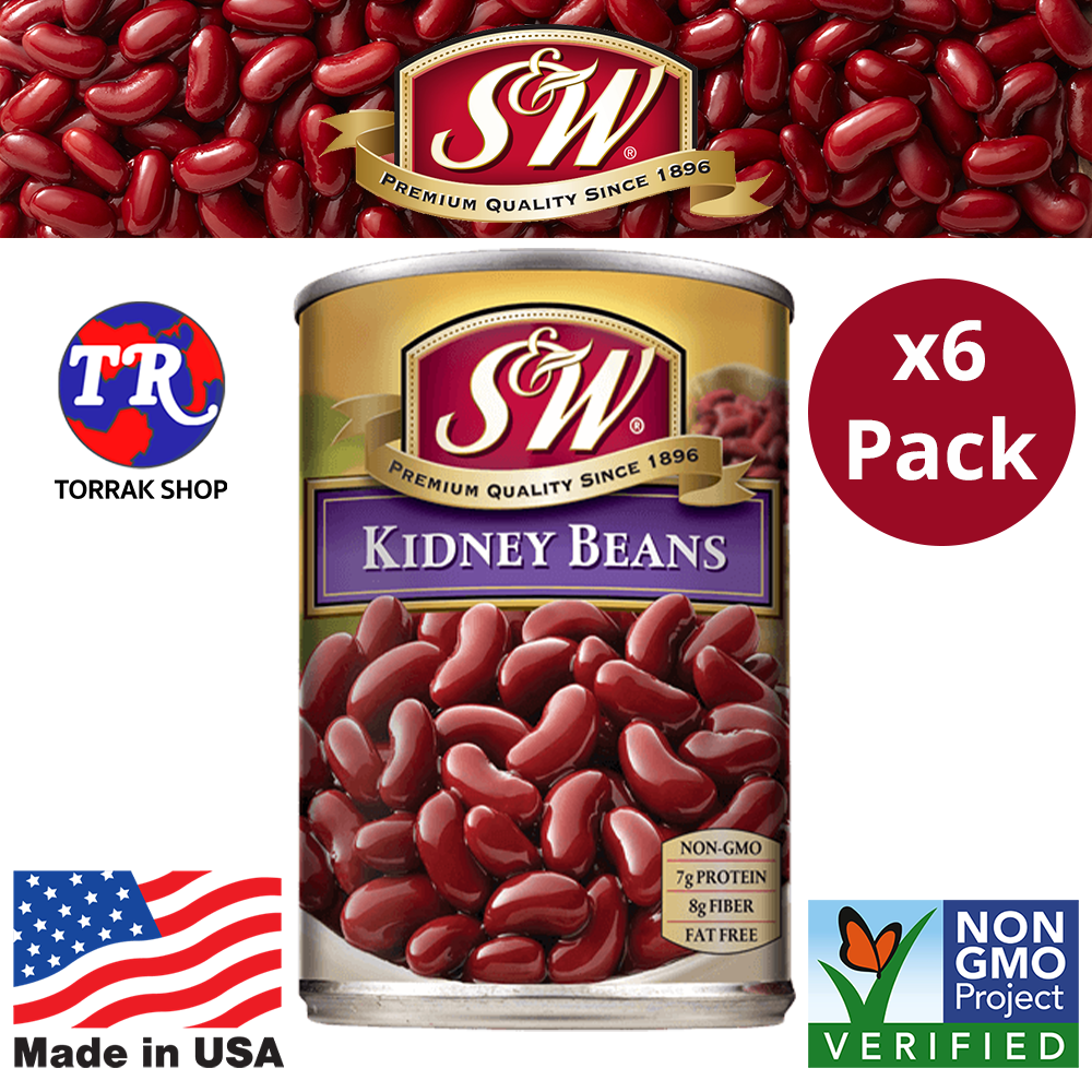 S&W® Kidney Beans ถั่วแดงกระป๋อง 425g 6pack | Lazada.co.th