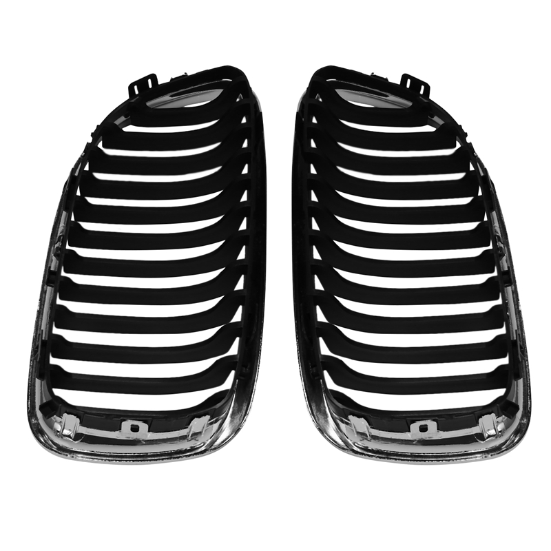 Front Silver Plating Grille Grill Fit for BMW E90 LCI Facelift 3 Series ...