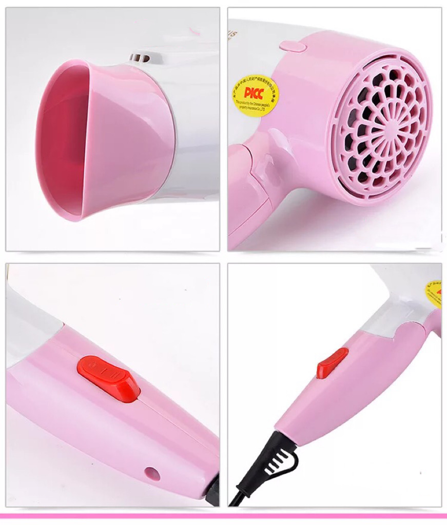 CKL-282 ไดร์เป่าผม 1200 W ปรับลมร้อนได้ 2 ระดับ คละสี ขนาดเล็ก พกพาสะดวก พับเก็บได้ สี่ม่วง สี่ ...