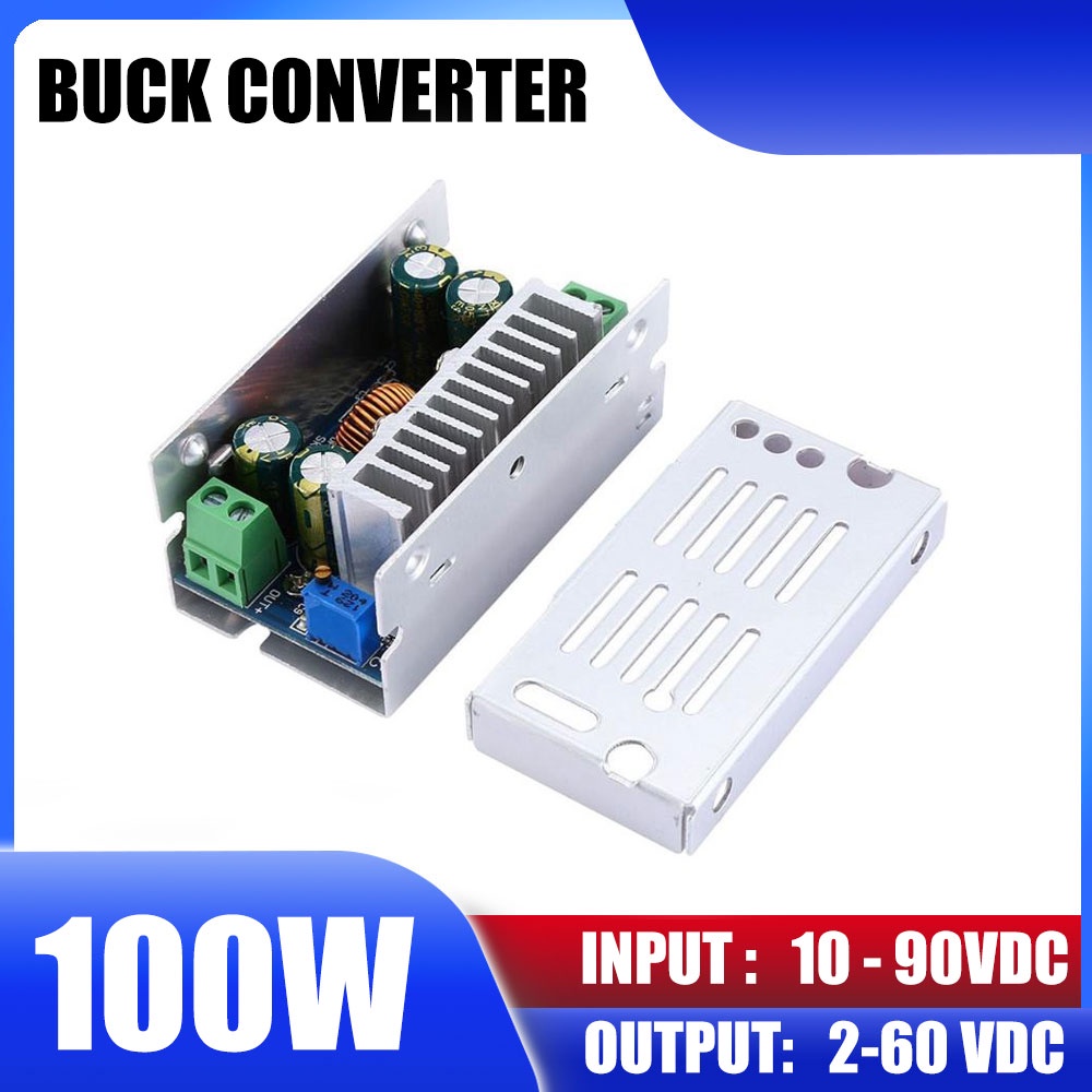 100W 6A DC-DC Buck Converter บัดคอนเวอร์เตอร์ 10-90V 12V 24V 36V 48V 60V 72V TO 1.5-60V Step ...