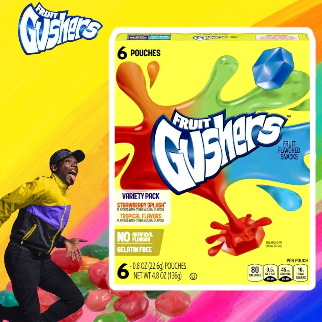 นำเข้า🇺🇸 ขนมรสผลไม้ Gushers Strawberry Splash and Tropical fruit ...