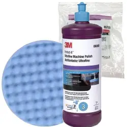 3M 06068 Perfect-It Ultrafine Machine Polish น้ำยาขัดเงาสีฟ้า 946 มล. ...
