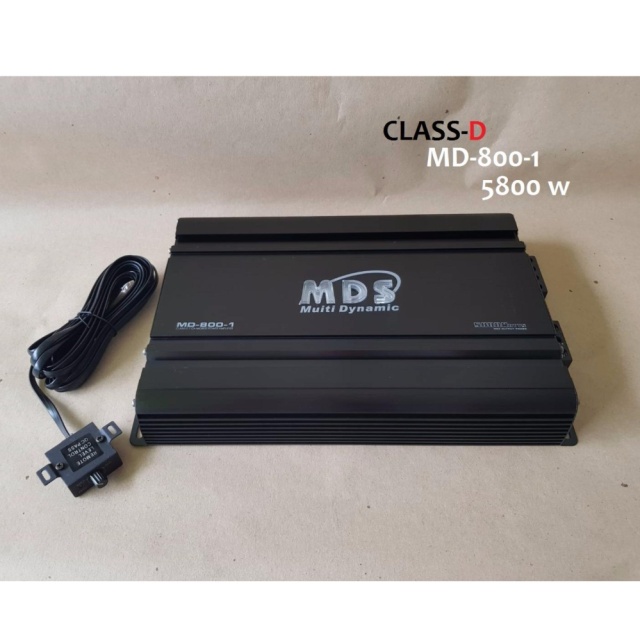 รีวิว เพาเวอร์แอมป์รถยนต์ คลาสดี CLASS-D MDS 5800W รุ่น MD-800.1 รุ่น ...