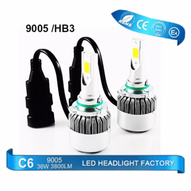 ข้อเสนอ หลอด LED ไฟหน้า รุ่น C6 ขั้ว 9005 / HB3 ความสว่าง 6000K ระบบ ...