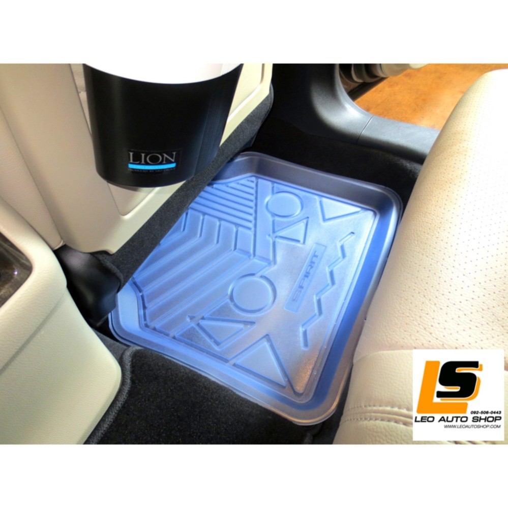 LEOMAX ชุด 4 ชิ้น ถาด PVC ไลอ้อน ฟ้าใส - ถาดปูพื้นรถยนต์ พลาสติก PVC รุ่น SPIRIT LION ชุด 4 ชิ้น ...