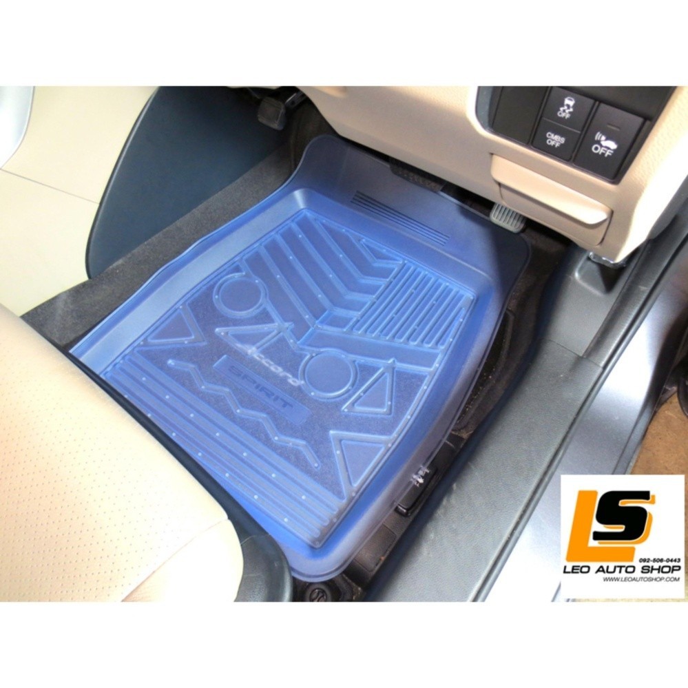 LEOMAX ชุด 4 ชิ้น ถาด PVC ไลอ้อน ฟ้าใส - ถาดปูพื้นรถยนต์ พลาสติก PVC รุ่น SPIRIT LION ชุด 4 ชิ้น ...