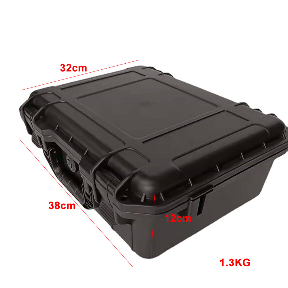 Instrument tool plastic box 40x32x12cm impact resistant instrument ...
