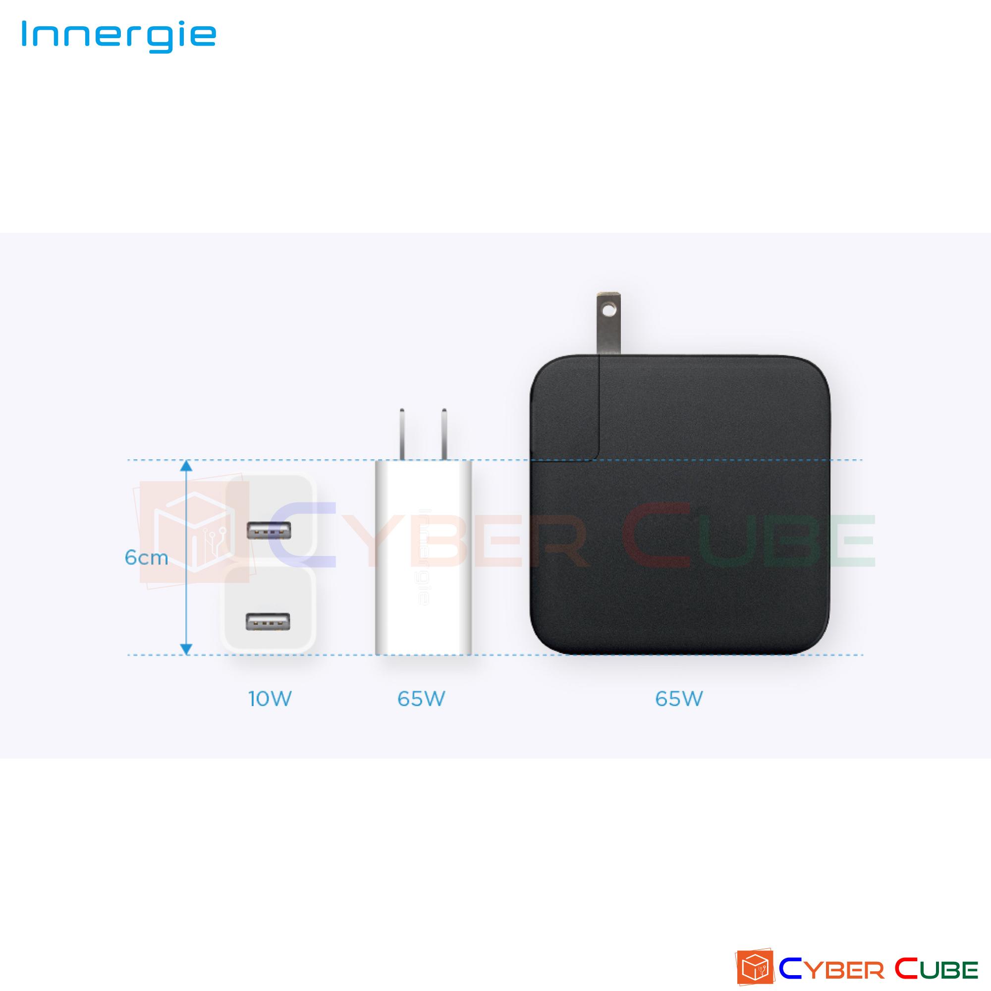 Innergie 65U Pro (Fold) Laptop Power Adapter 65W (White) / อะแดปเตอร์ ...