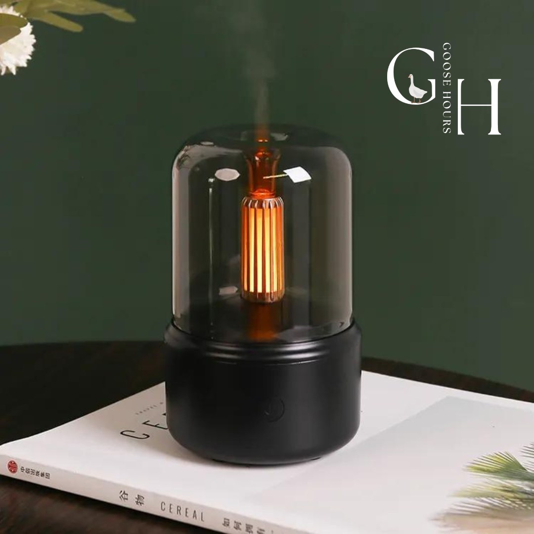 Goose Hours เครื่องทำความชื้นอโรม่าแบบพกพา หลอดไฟ LED Portable Aroma ...