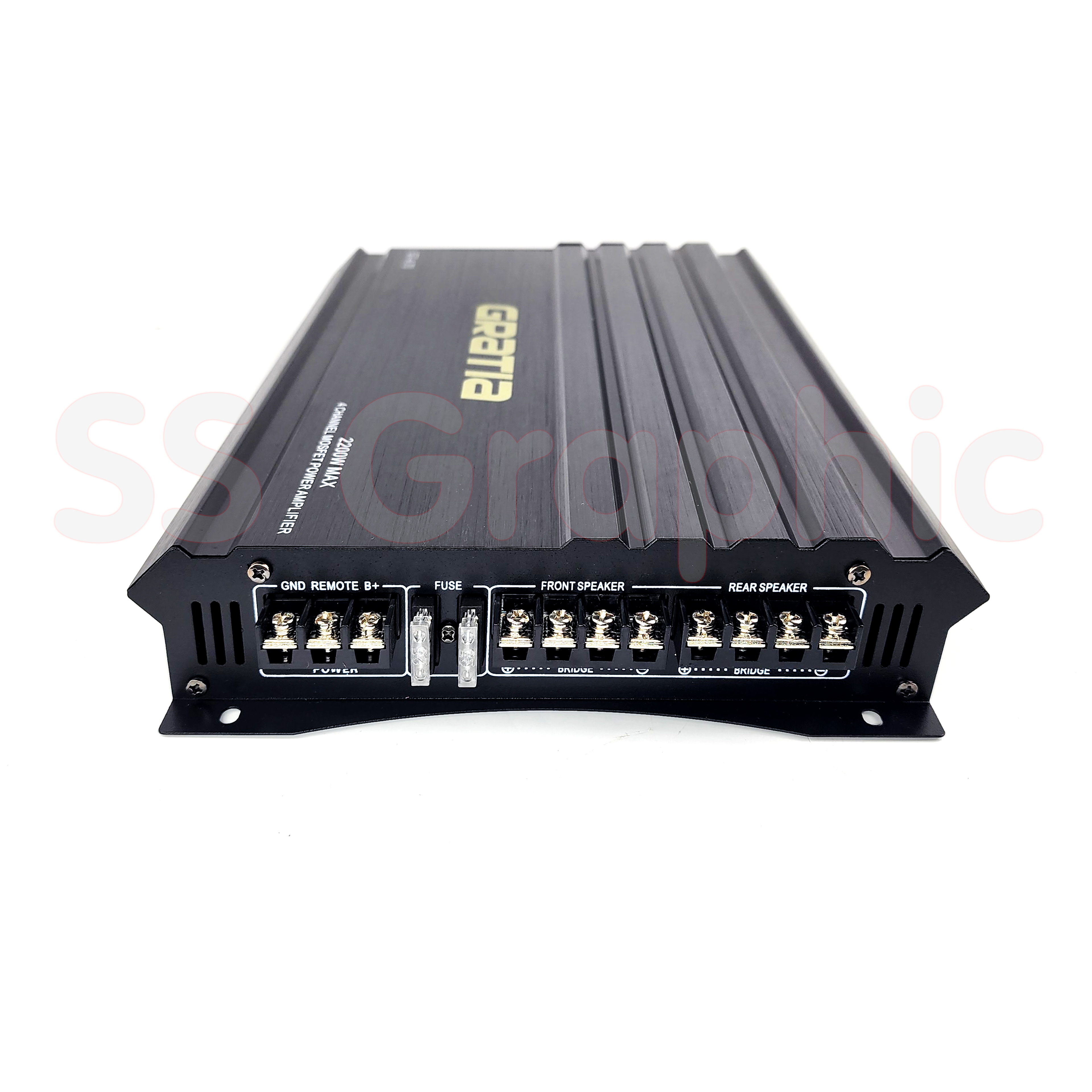 เพาเวอร์แอมป์ 4 ch GRATIA พาวเวอร์รถยนต์ ab 4ch เพาเวอร์แอมป์เสียงกลาง สามารถเป็นเพาเวอร์ซับเบส ...