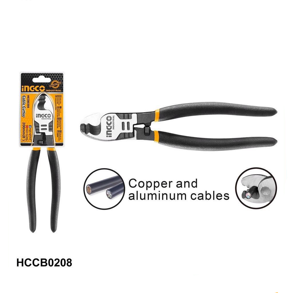 INGCO คีมตัดสายเคเบิ้ล 8 นิ้ว คีม คีมตัดเคเบิ้ล HCCB0208 | Lazada.co.th