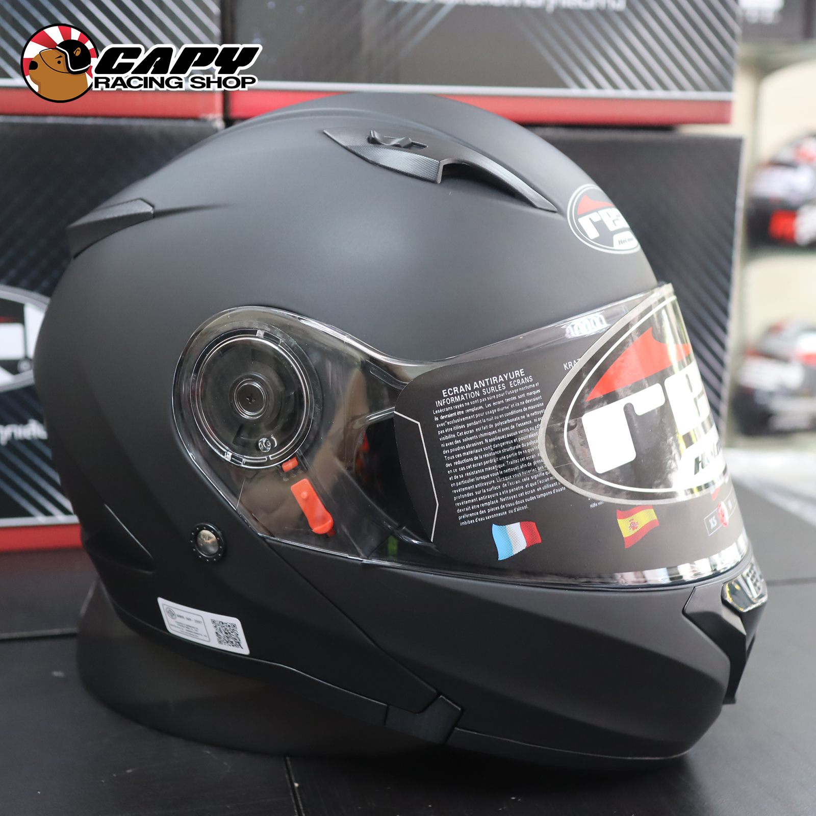 ⭐⭐⭐⭐⭐REAL helmet หมวกกันน็อค Real Storm สี ดำด้าน NEW Model 2021 (Big ...