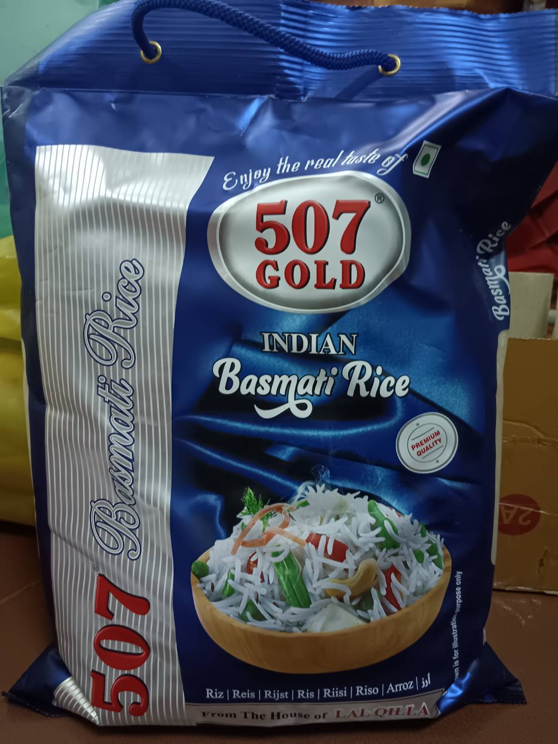 Lal QILLA 507 Gold Indian Basmati Rice Product of India ขนาด 5 กก. ข้าว ...