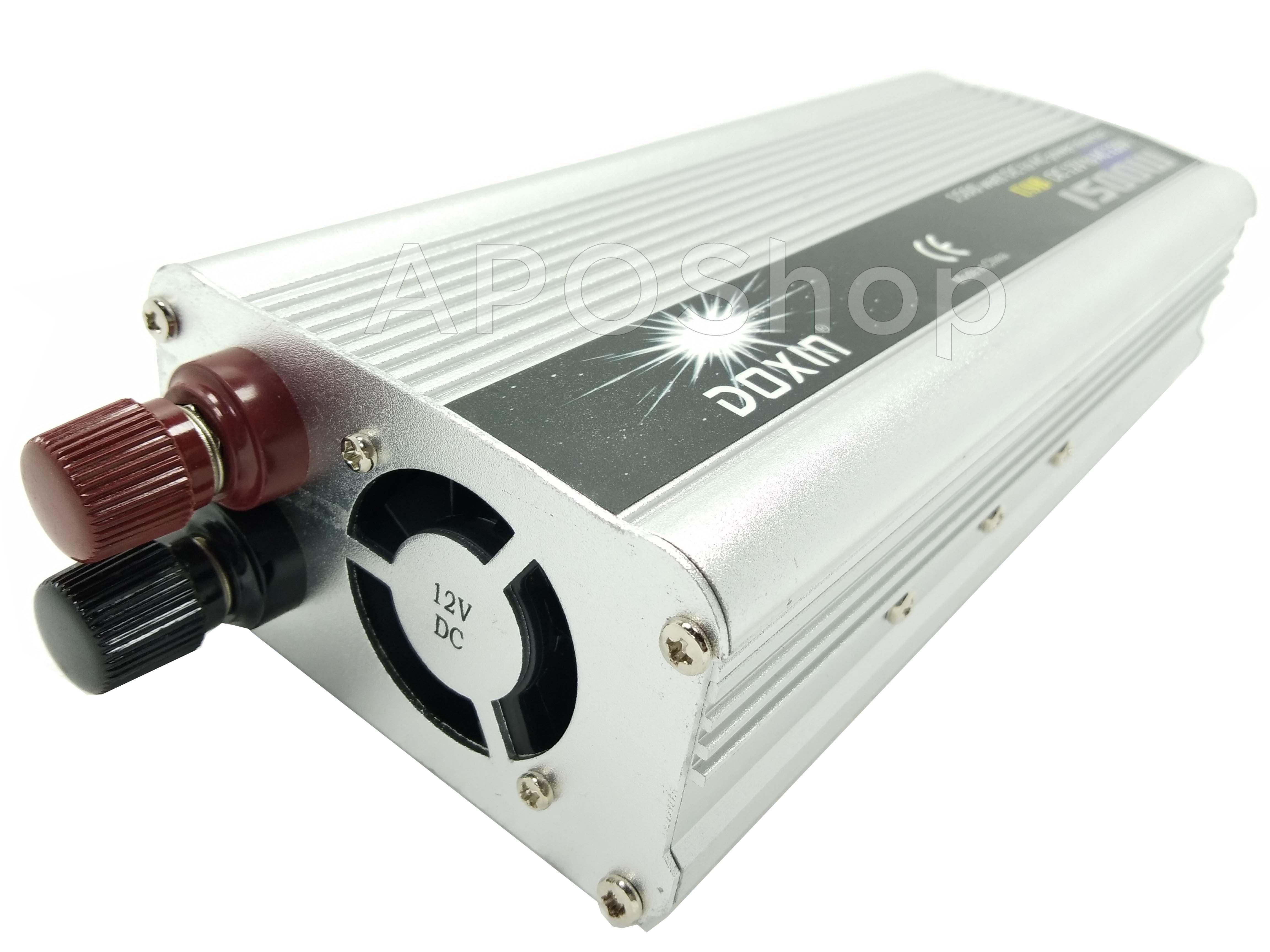 DOXIN Inverter อุปกรณ์แปลงไฟฟ้า DC 12V เป็น AC 220V กำลัง 1500 วัตต์ ...