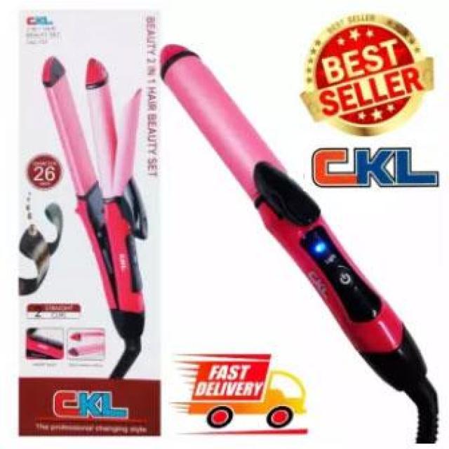 หาโปรโมชั่น Queen CKL เครื่องหนีบและม้วนผม รุ่น ckl 737 - สีชมพู