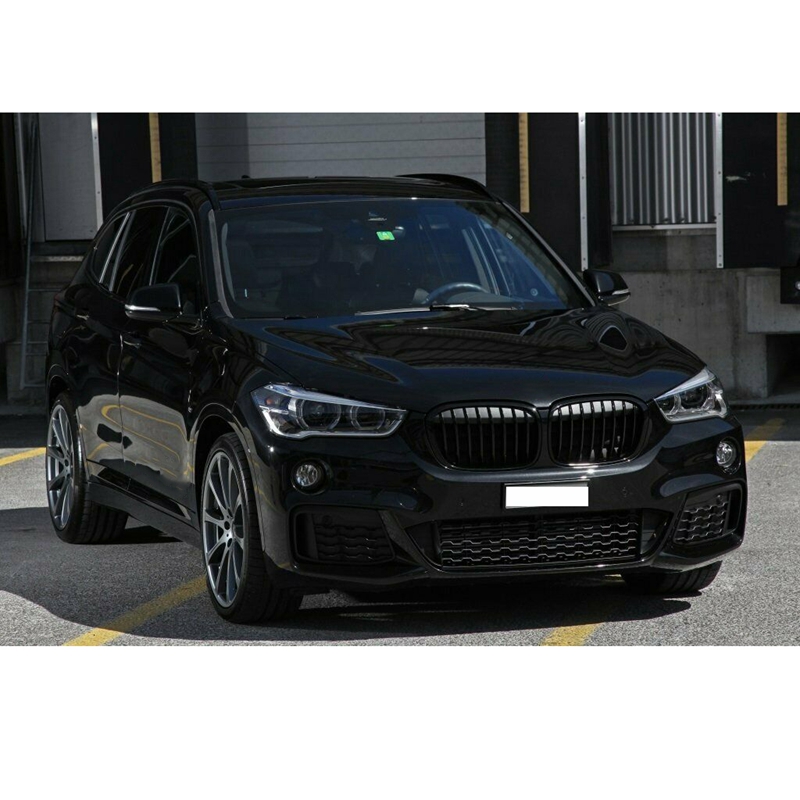 Gloss Black Front Bumper Kidney Grill Grilles for BMW X1 F48 F49 2016 ...