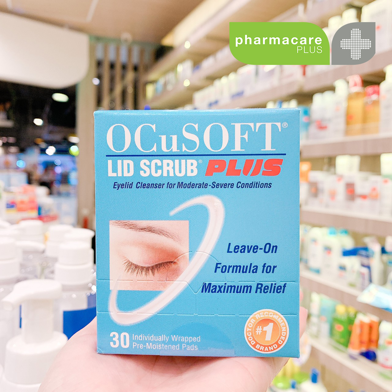 🌿Ocusoft Lid Scrub Plus Pad แผ่นทำความสะอาดเปลือกตา 1 กล่อง มี 30 แผ่น🌿 ...