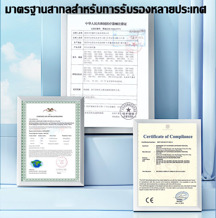 แถมหูฟังสำรองเครื่องช่วยฟังZDB เครื่องช่วยฟังไร้สาย มีการรับประกัน คน ...