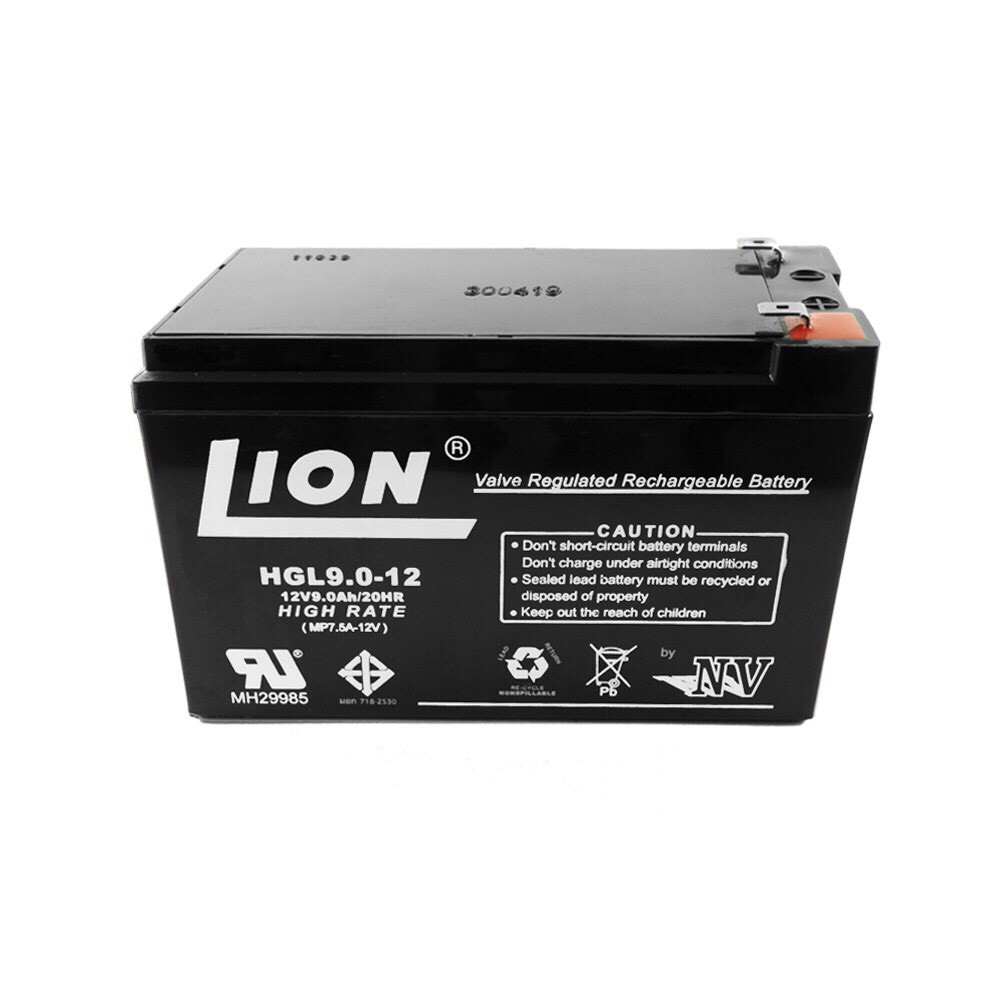 HGL9.0-12 Lion Battery 12V 9A แบตเตอรี่แห้ง สำรองไฟ 12V 9.0Ah Lion ...
