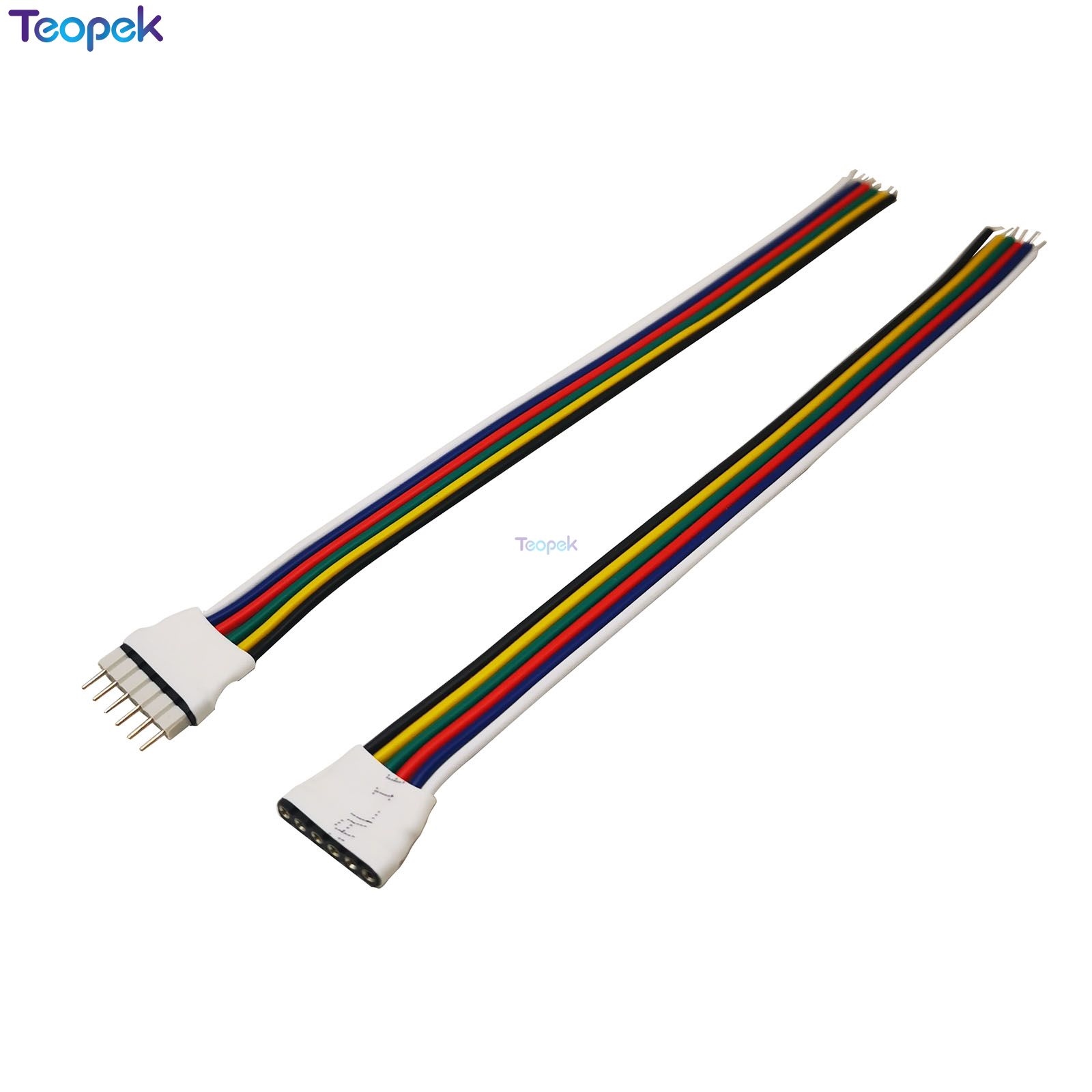 10pcs 6pin Male Female LED Connector 6 pin 2.54mm Or 2.0mm Pin Distance ...