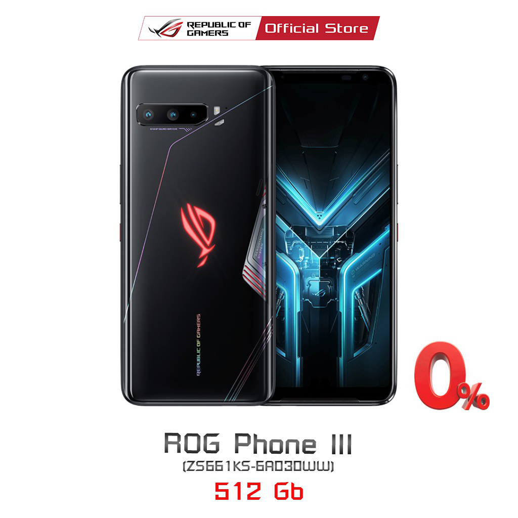 ราคาปัจจุบัน ASUS ROG Phone 3 Snapdragon 865+ Ram 12 Gb Rom 512 Gb FHD+ 144 Hz 6000 mAh