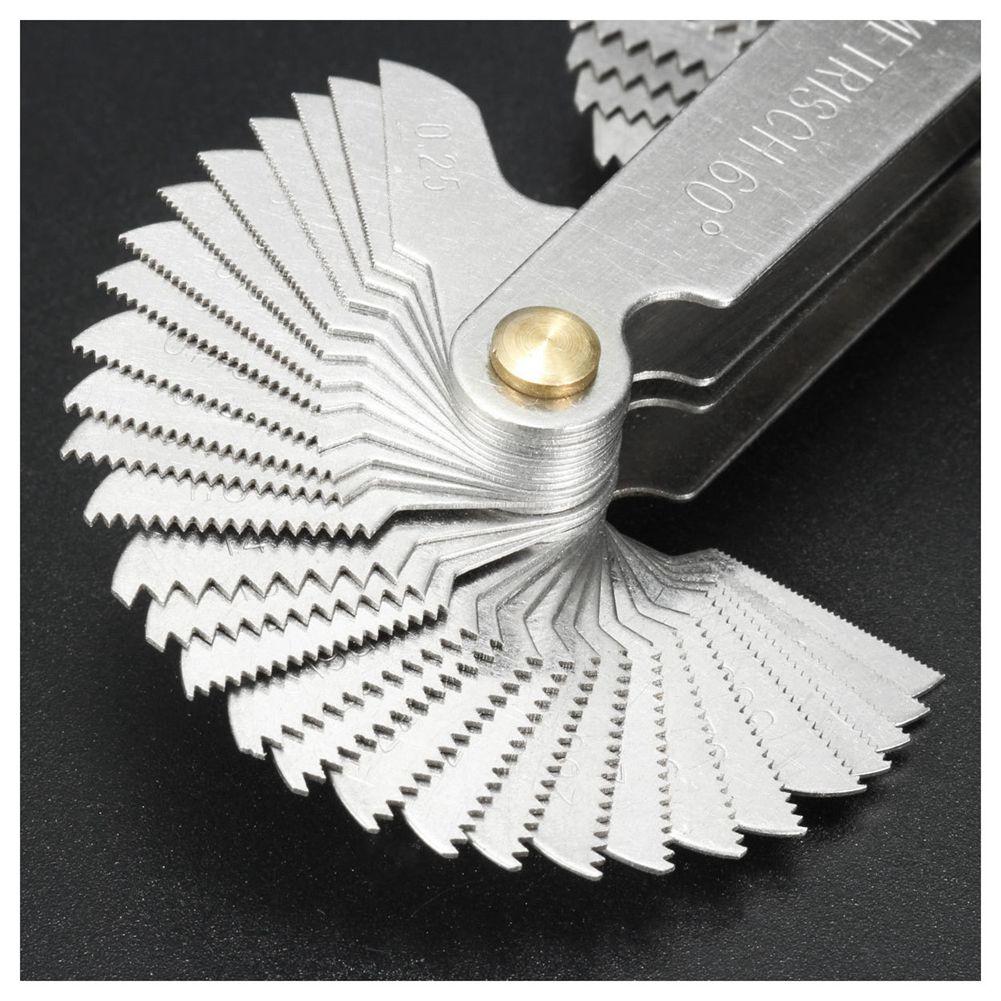 New NEW 58xBlades Metric Whitworth 55&60 Degree Thread Measuring Gauge ...