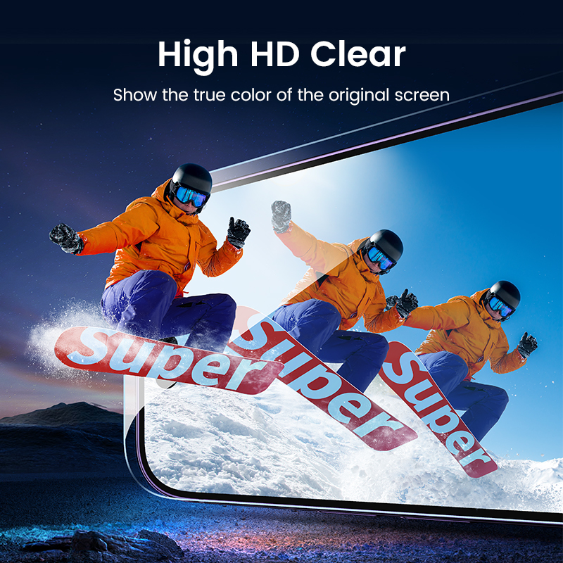 UGREEN ฟิล์มหน้าจอมือถือ ฟิล์มกันรอยหน้าจอมือถือ 2PCS Borderless Full ...