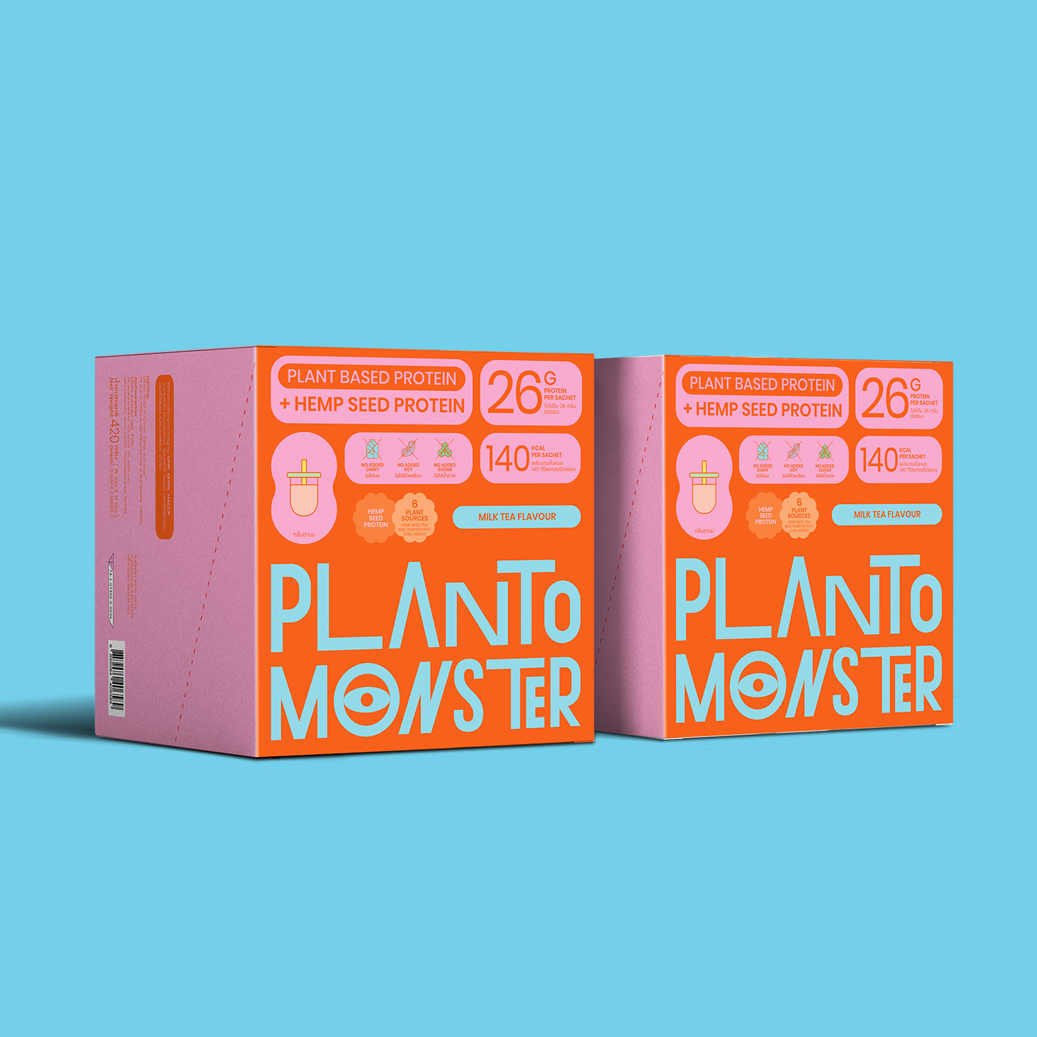 Bundle Set 2กล่อง: PlantoMonster โปรตีนจากพืช รสชานม 2 กล่อง โปรตีนสูง | Lazada.co.th