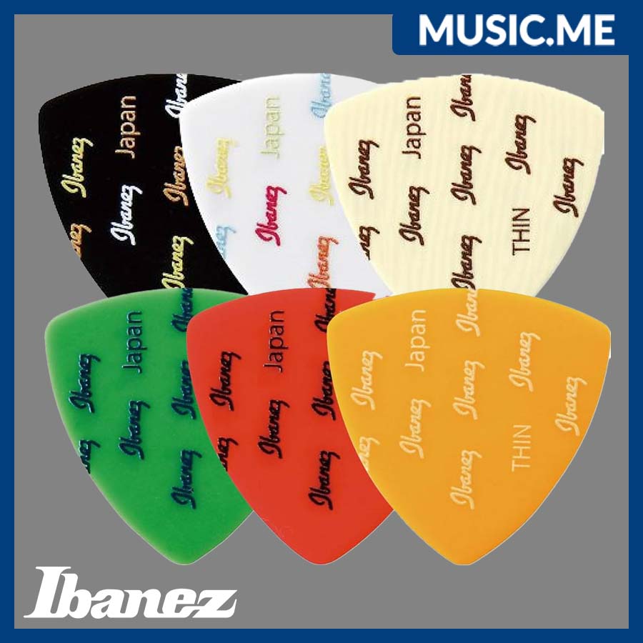 ปิ๊กกีต้าร์ IBANEZ BCE4TLG Triangle (THIN) Guitar Picks Made in JAPAN ...