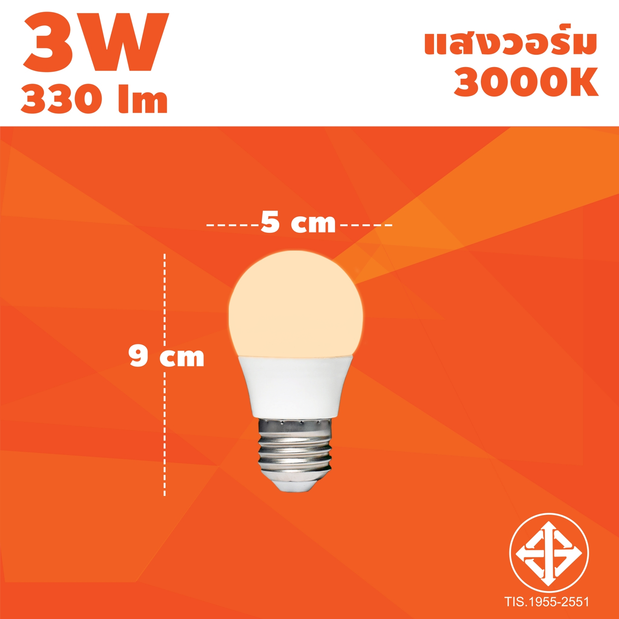 หลอดไฟ LED หลอดLED ขั้วE27 หลอดไฟกลม ใช้ไฟฟ้าบ้าน 220V หลอดไฟE27 3W 5W 7W 9W 13W 15W 18W 24W แสง ...