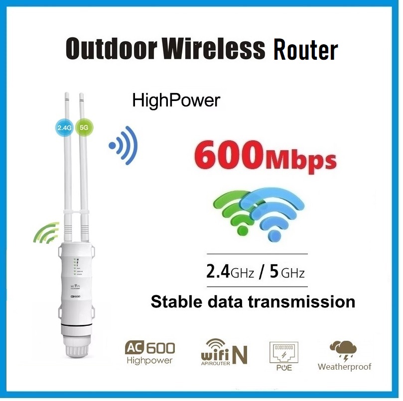 600Mbps Access Point Wifi 2.4G+5G Dual Band Router AP High power and ...