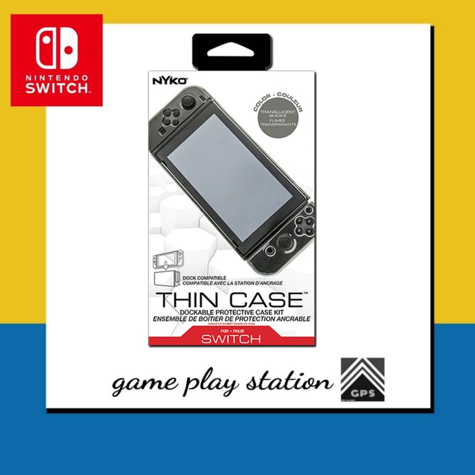 nintendo switch thin case gray แท้ ( สีเทา ) ใช้กับรุ่น v1v2 nyko ...