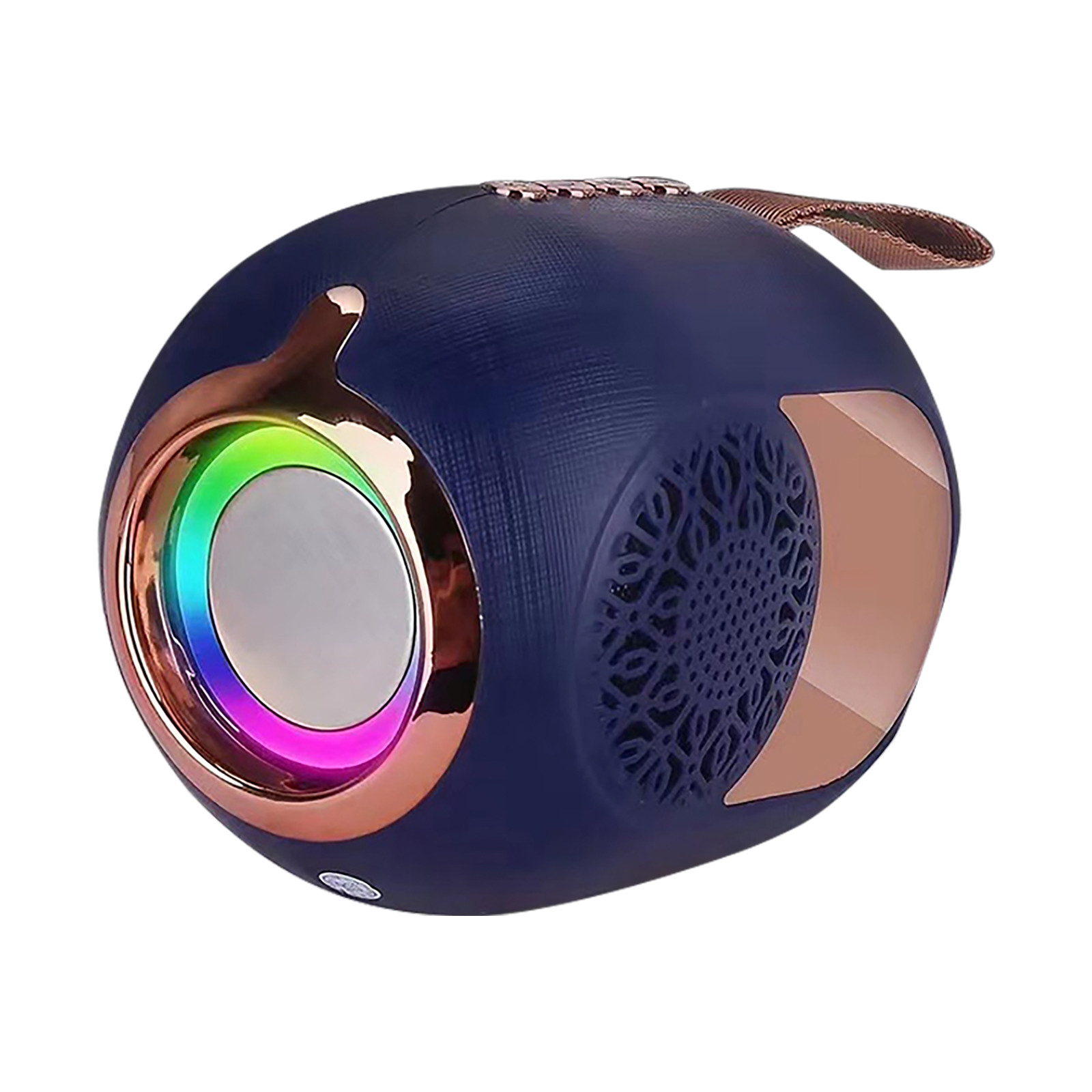 s Bluetooth Speaker Portable Mini Card Audio Colorful Light Speaker 360 ...