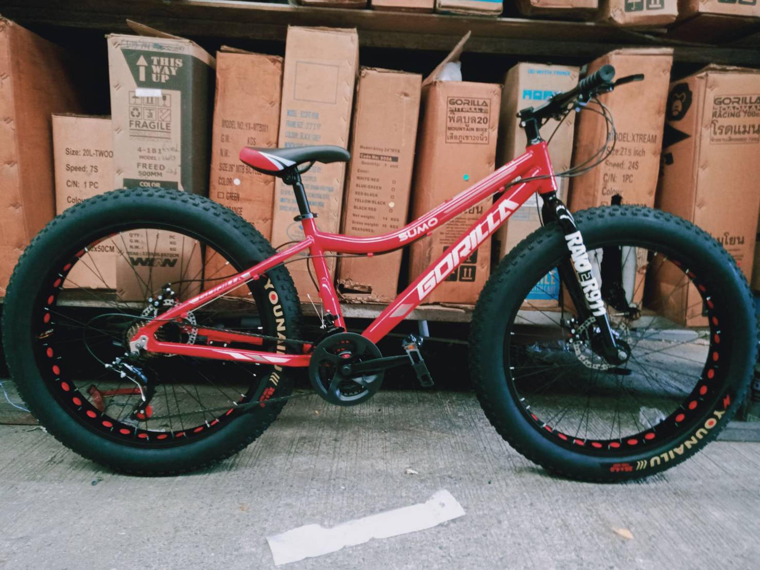 Gorilla Fat bike รุ่น MONSTER วงล้อ26 นิ้ว เฟรมอลูมิเนียม เกียร์ ...