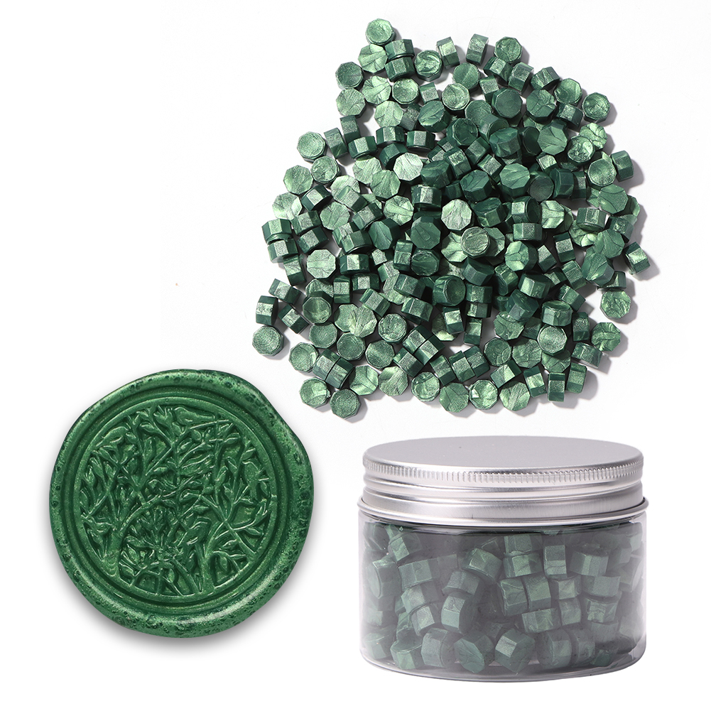 200pcs Vintage Octagonal Wax Seal Beads Retro Stamp Tablet for Envelope ...