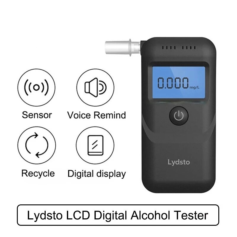 เครื่องเป่า-วัดแอลกอฮอล์ ขนาดพกพา Xaiomi Lydsto Digital Alcohol Breath ...
