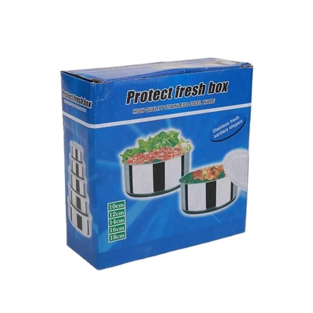 ส่งฟรีทั้งร้าน Protect fresh box stainless steel ชุดถ้วยสแตนเลส 5 ชั้น ...