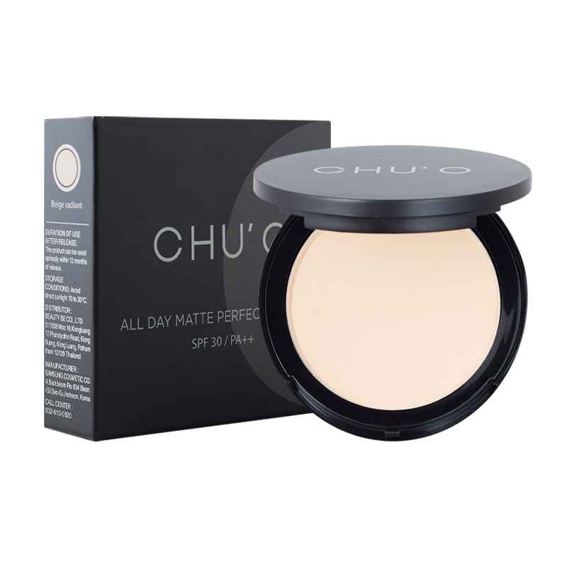 CHU'O ชูโอ แป้งพัฟคุมมัน CHU'O ALL DAY MATTE PERFECT POWDER SPF 30/PA++ ...