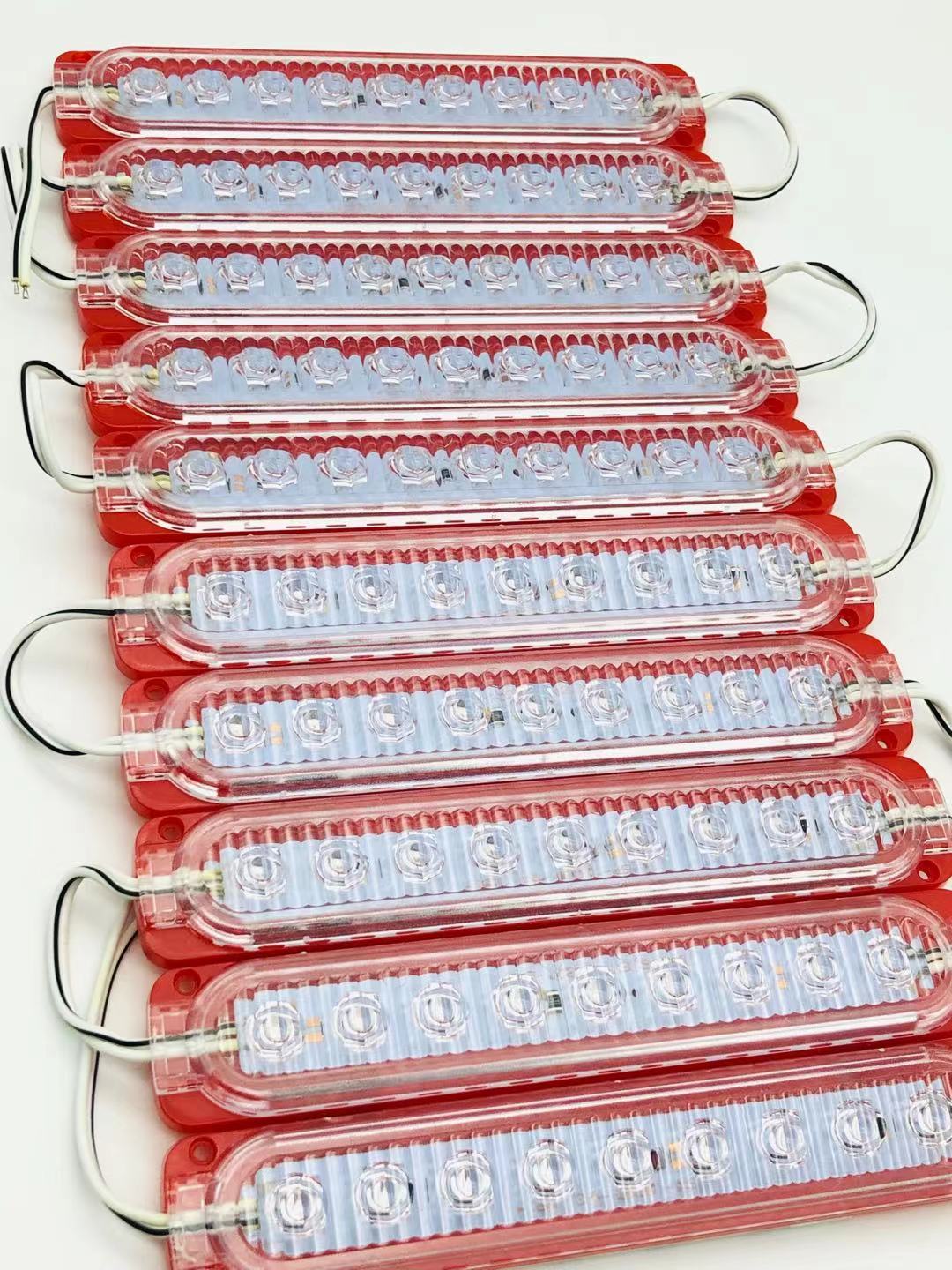 ไฟโมดุล LED Module 9led มี12vกับ24v รถใหญ่ มี8สีให้เลือก 1ชิ้น10ชิ้น(1 ...