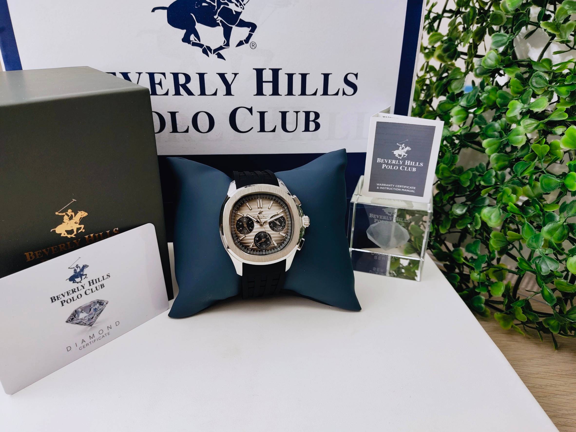 BEVERLY HILLS POLO CLUB Men's Chronograph Black Dial Watch BP3211X.351 ...