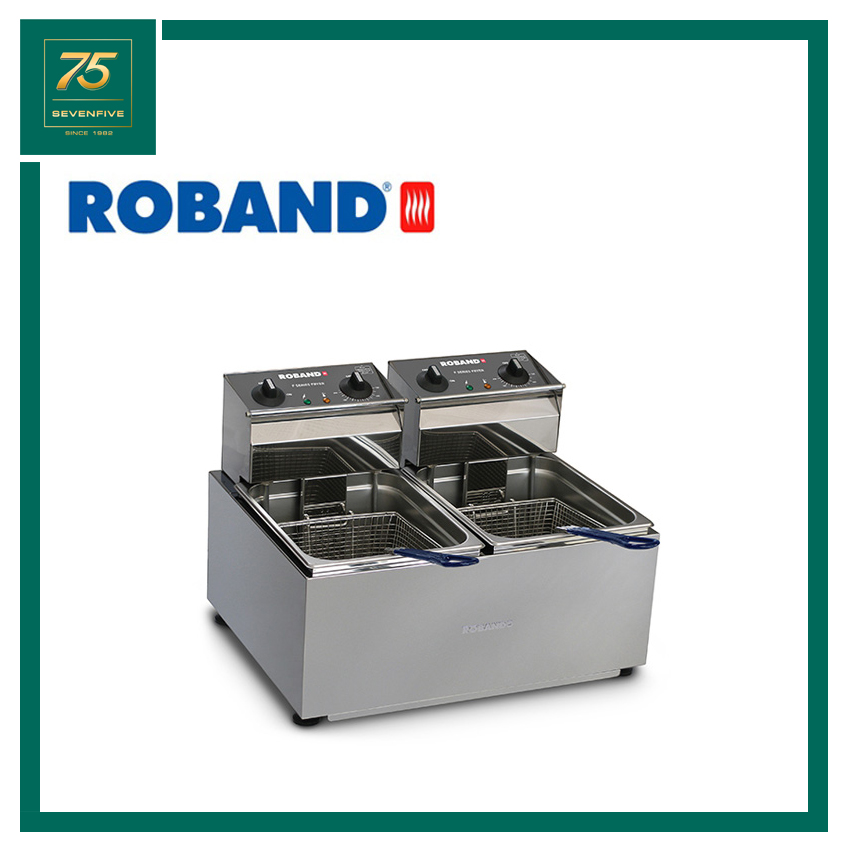 ROBAND เตาทอดไฟฟ้าแบบตั้งโต๊ะ 2x8 ลิตร ROB1-F28 | Lazada.co.th