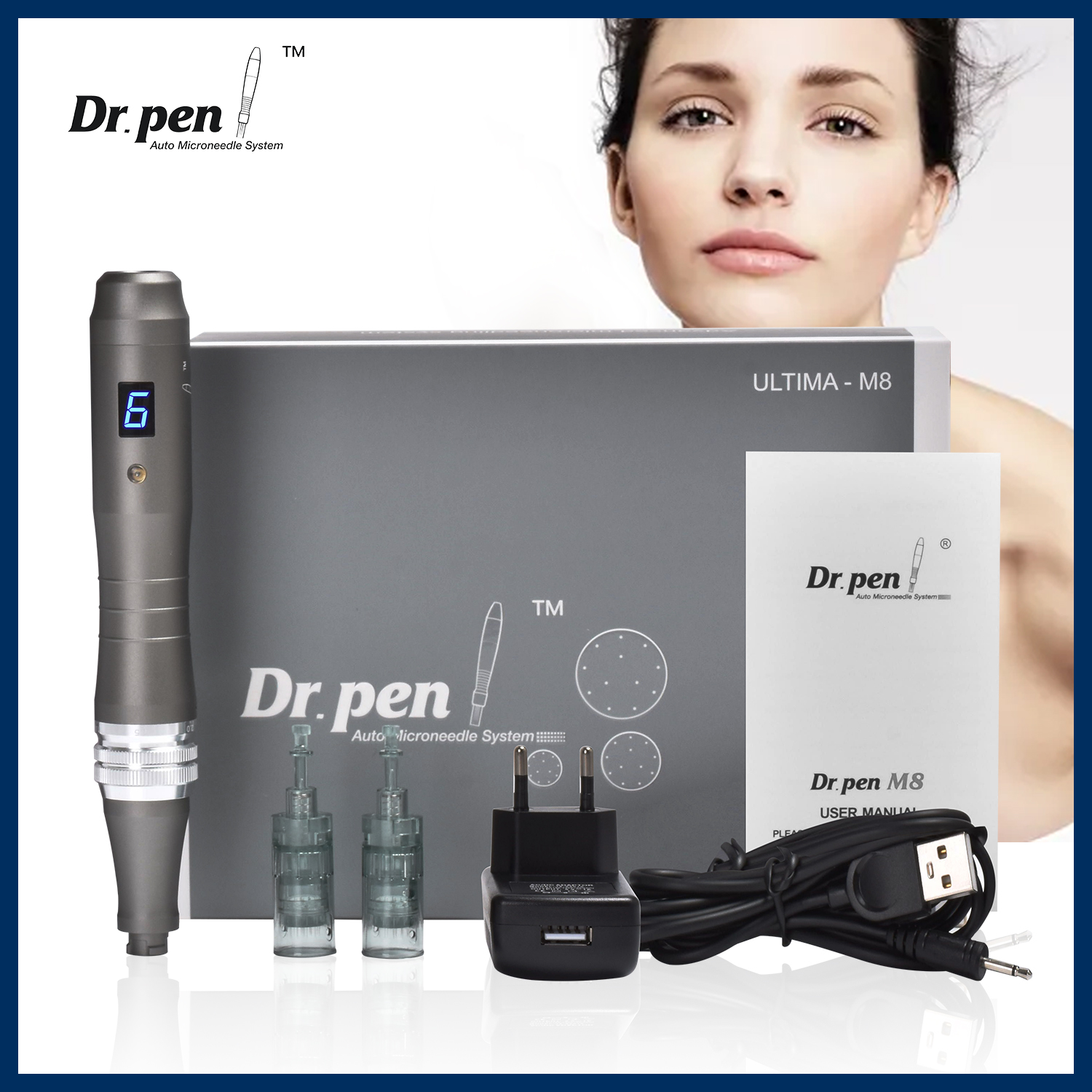 Dr Pen M8-W Wireless Dermapen Profesional Skin Care Kit Beauty Machine ...