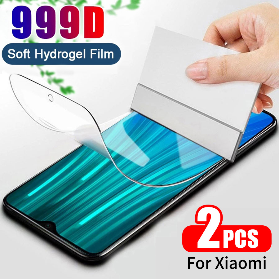 2pcs Full Coverage Positioning Membrane Soft Hydrogel Film For Xiaomi