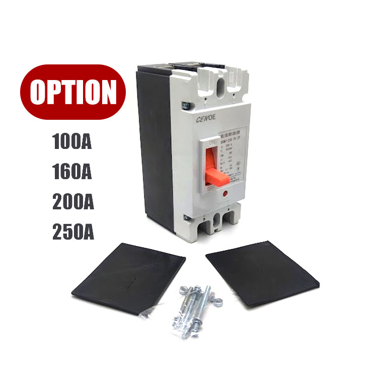 MCB MCCB DC Breaker เบรกเกอร์ แบตเตอรี่ 500V 100A 160A 200A 250A ...