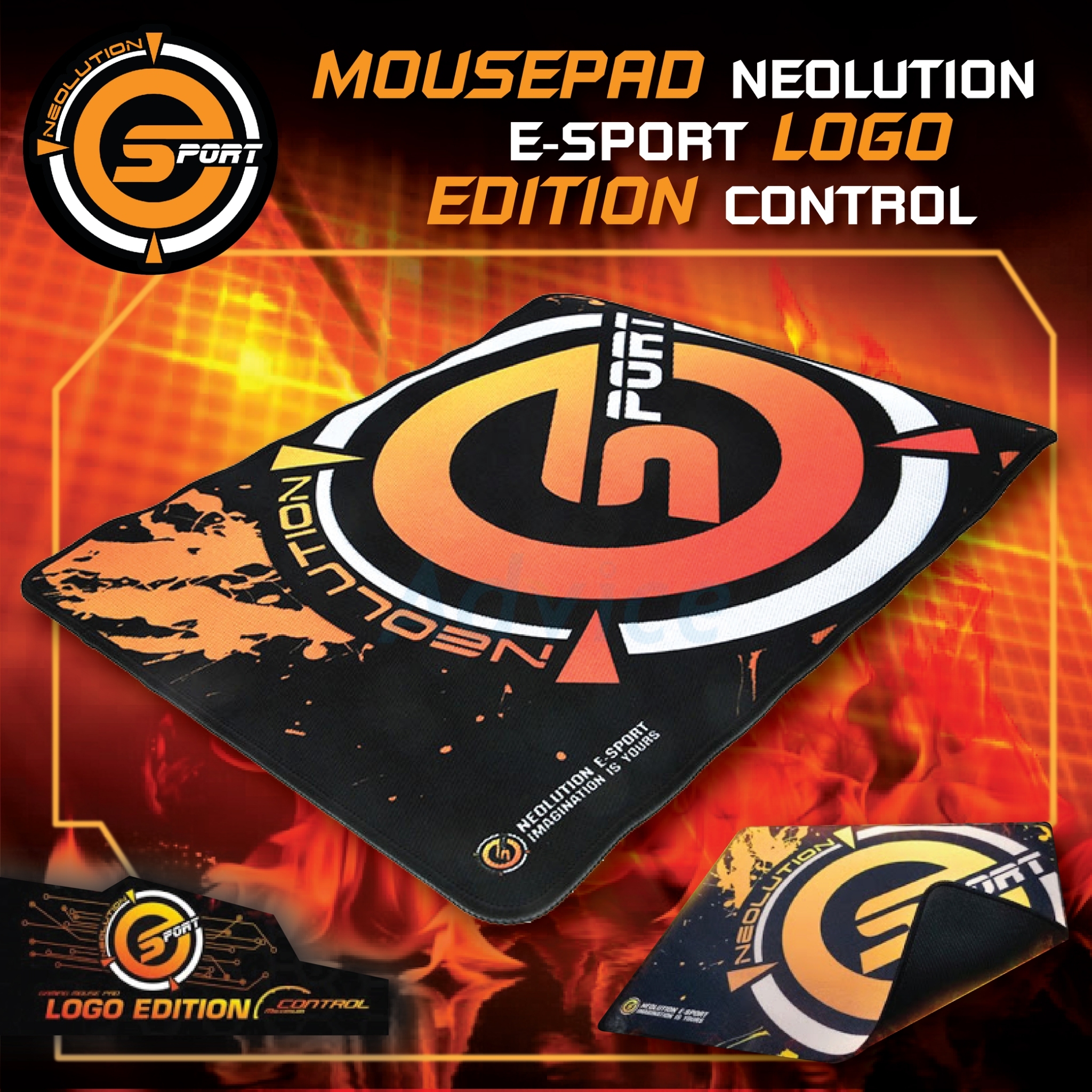 เเผ่นรองเม้าส์ ( Control ) ยี่ห้อ NEOLUTION E-Sport รุ่น LOGO MOUSE PAD ...