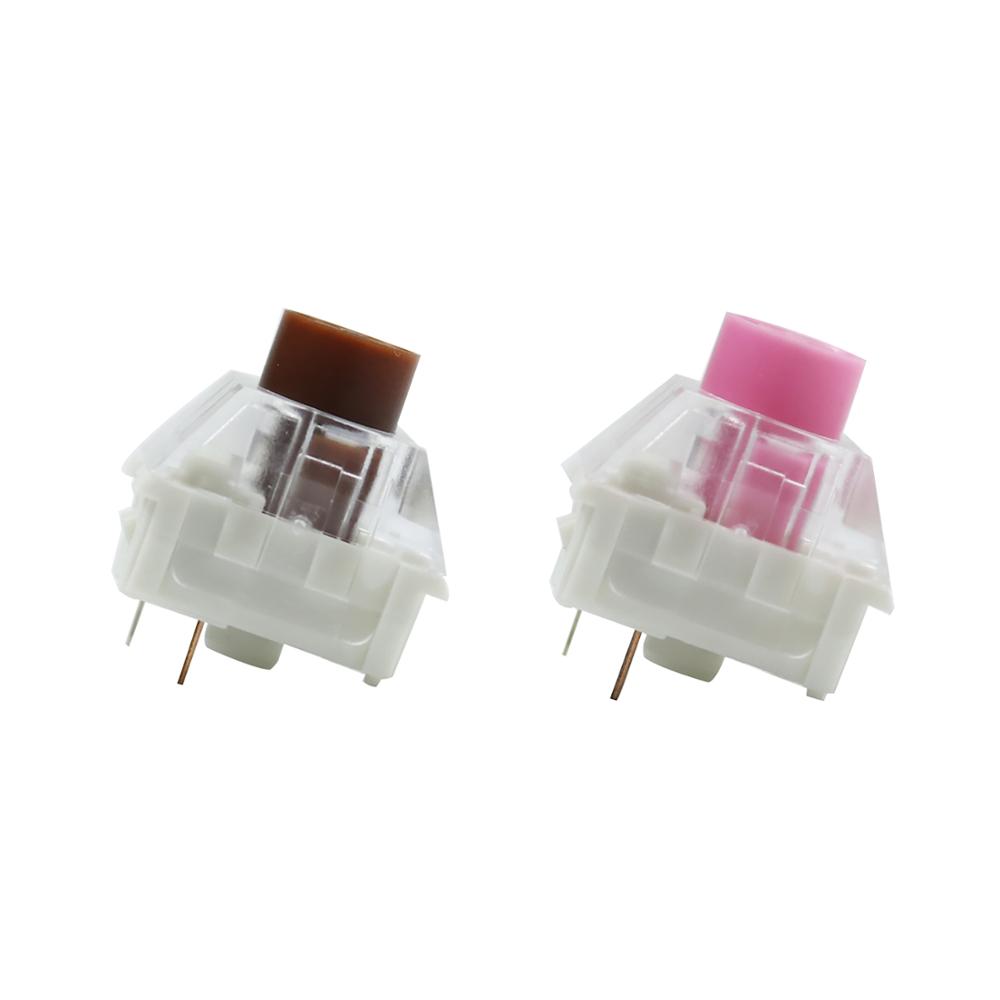 kailh box Silent Switch Mechanical Keyboard diy RGB SMD Pink Brown ...