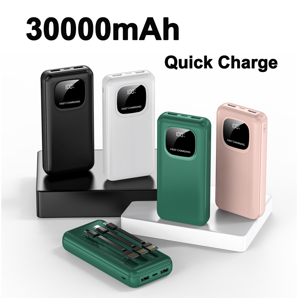 ใหม่ล่าสุด Power Bank 30000mAh ความจุสูง พาวเวอร์แบงค์ แบตสำรองมือถือ ...
