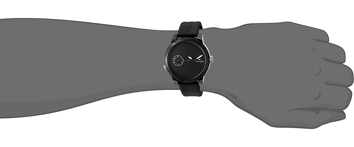 Tommy Hilfiger Men's 1791326 Analog Display Quartz Black Watch - moon ...