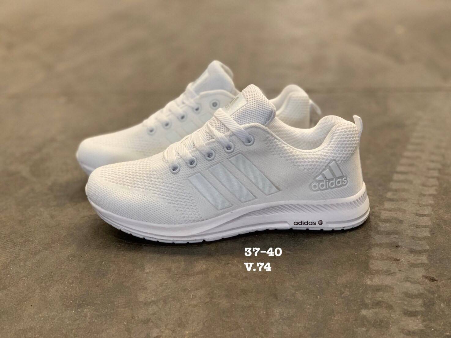 sale 50% รองเท้าผ้าใบ สีขาว 37-45 ชาย หญิง รองเท้ากีฬา รองเท้าลำลอง ...